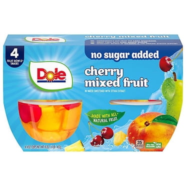 Dole No Sugar Added Mixed Fruit Variety Pack, 4 Ounce (16 Pack ...