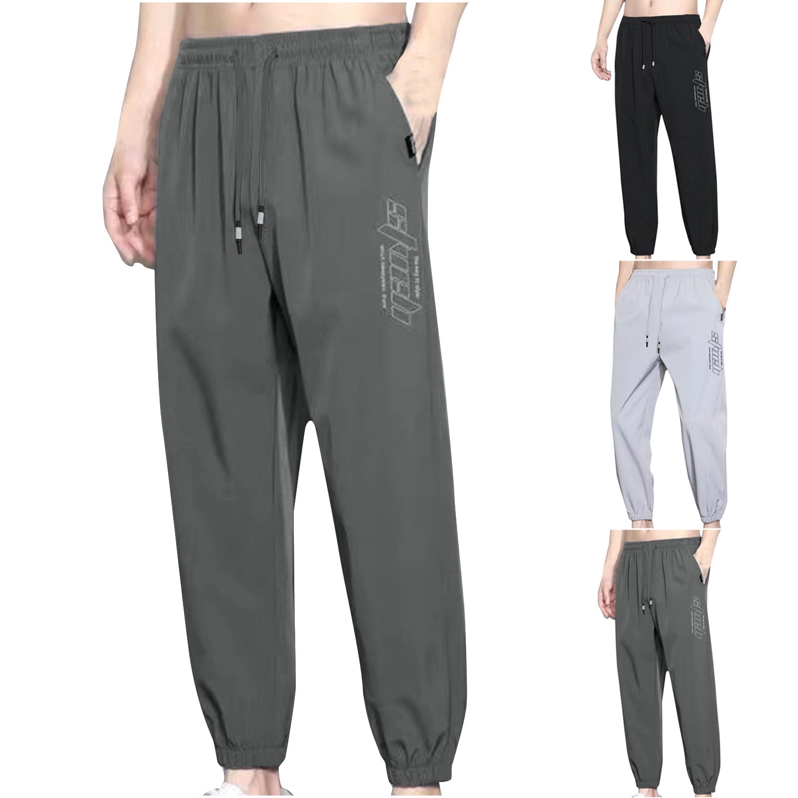 Click here for Anuyalue Mens Jogger Sweatpants Lightweight Breath... prices