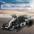 Ataucjin 24V Electric Go Kart for Kids，Powerful Drift Kart with 2*150W ...