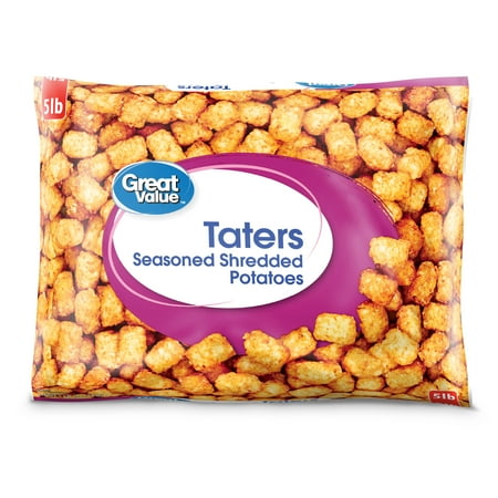 Great Value Taters, Seasoned Shredded Potatoes, 5 lbs – Walmart ...