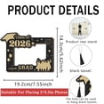 2026 Graduation Photo Frame Wooden Desktop Display with Tassel Hollow ...