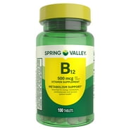 Spring Valley Vitamin B1 Supplement Tablets for Metabolism Support, 250 ...