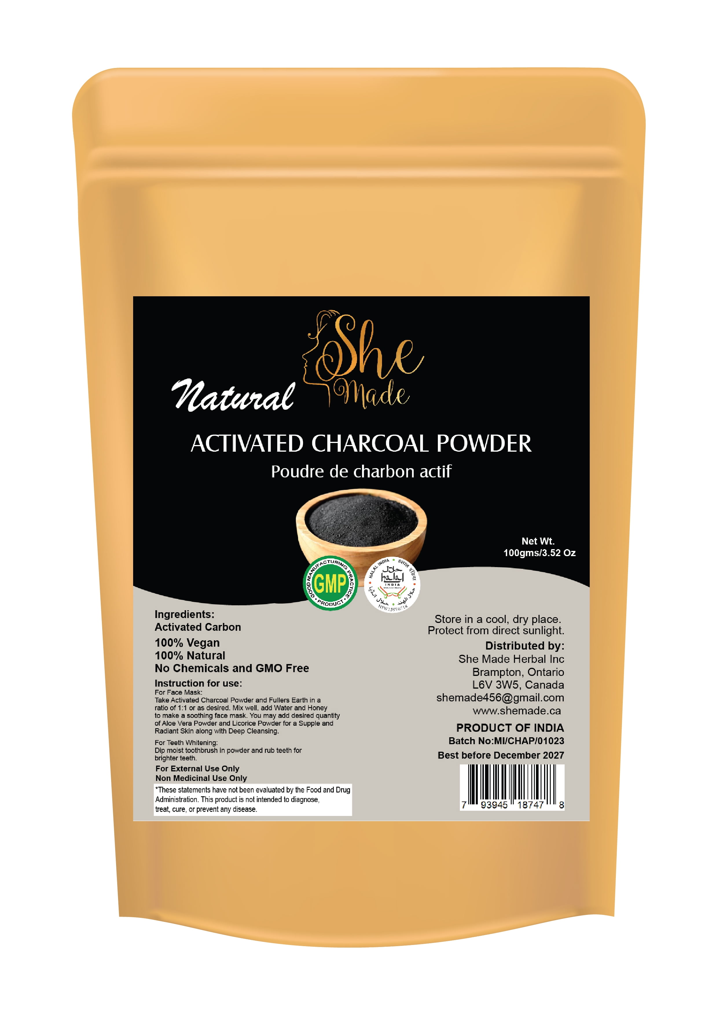 She Made Activated Charcoal - Walmart.ca