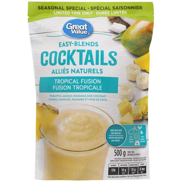 Great Value Tropical Fusion Easy-Blends Cocktails Fruit Mix - Walmart.ca
