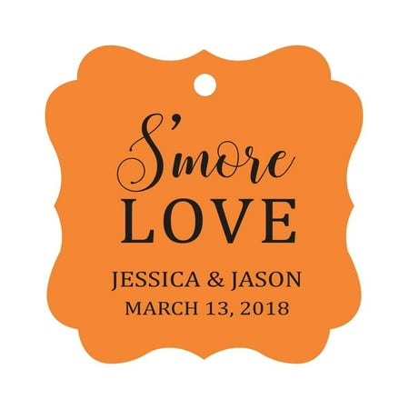 Darling Souvenir S'More Love Personalized Wedding Favor Tags ...