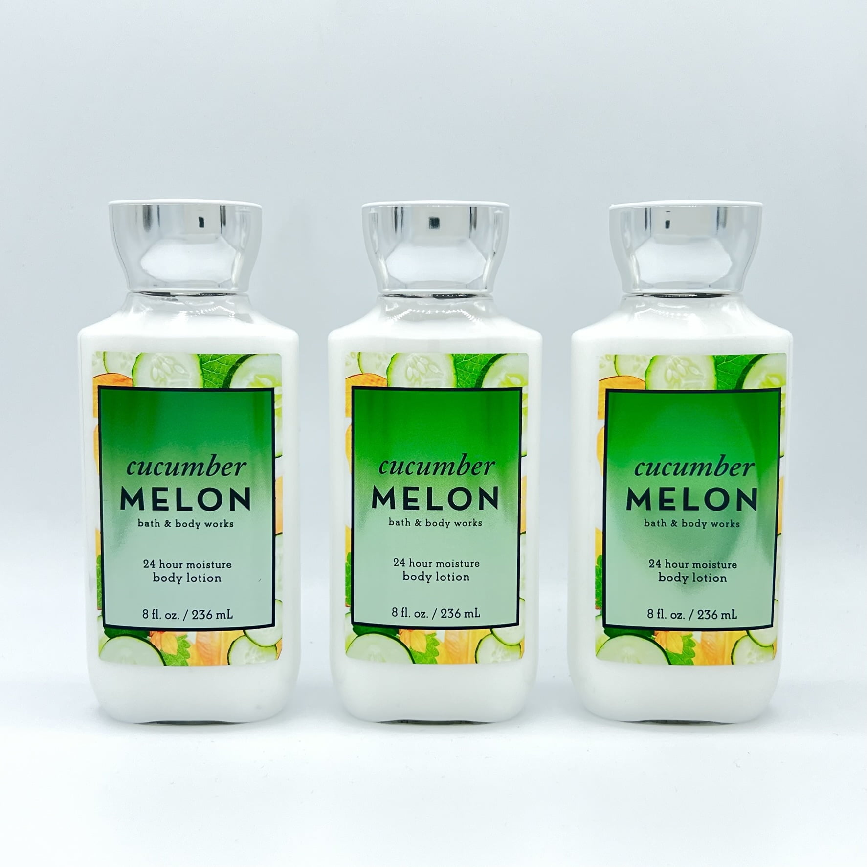 Bath & Body Works Cucumber Melon 8oz Body Lotion Pack of 3 - Walmart.com
