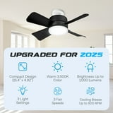 Bell+Howell Socket Breeze Socket Fan Light with Remote, Portable Small ...
