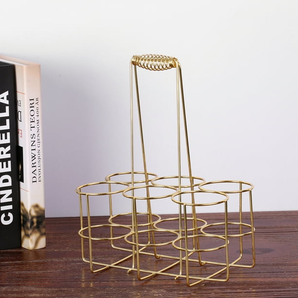 TFixol 6 Bottle Beer Holder Party Beer Basket Rack Wine Caddy Stand for ...