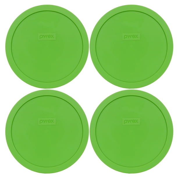 Pyrex 7402-PC Green Round Replacement Lid Cover (4-Pack) for Pyrex 7402 ...