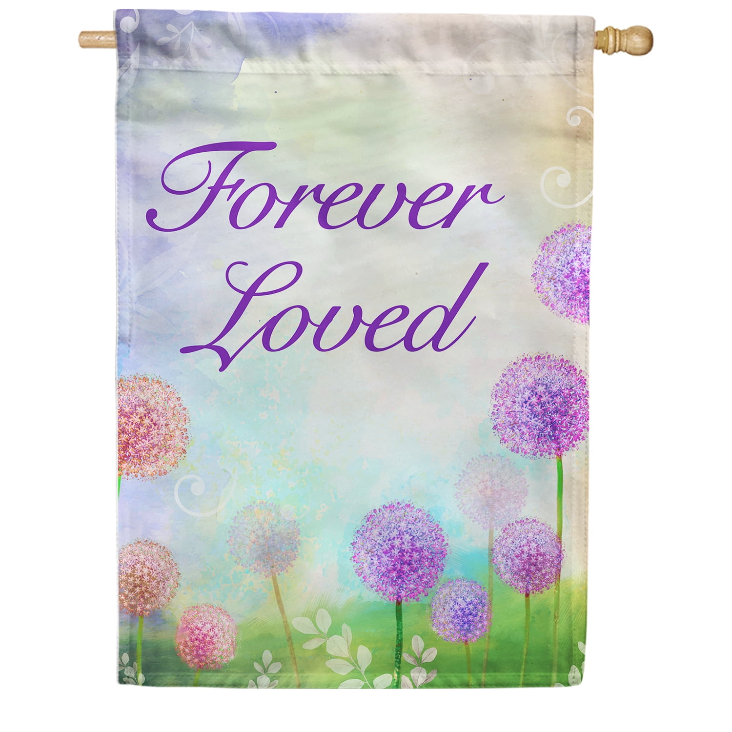 America Forever House Flag - Forever Loved, Cemetery Memorial Religious ...
