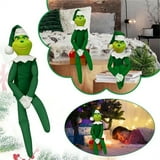4/2/1pcs Christmas Plush Doll Decorations Green Monster Elf Doll for ...