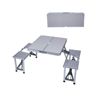 Decathlon Quechua, Camping Folding Table, 4 chairs, Blue - Walmart.com