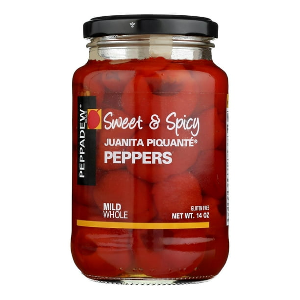 Peppadew Mild Whole Piquante Peppers - Case of 12 - 14 OZ - Walmart.com