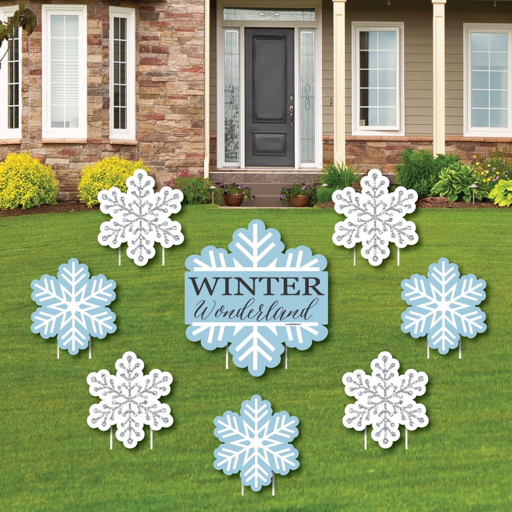 Winter Wonderland Yard Sign Outdoor Lawn Decor Snowflake Holiday winter-wonderland-yard-sign-outdoor-lawn-decor-snowflake-holiday