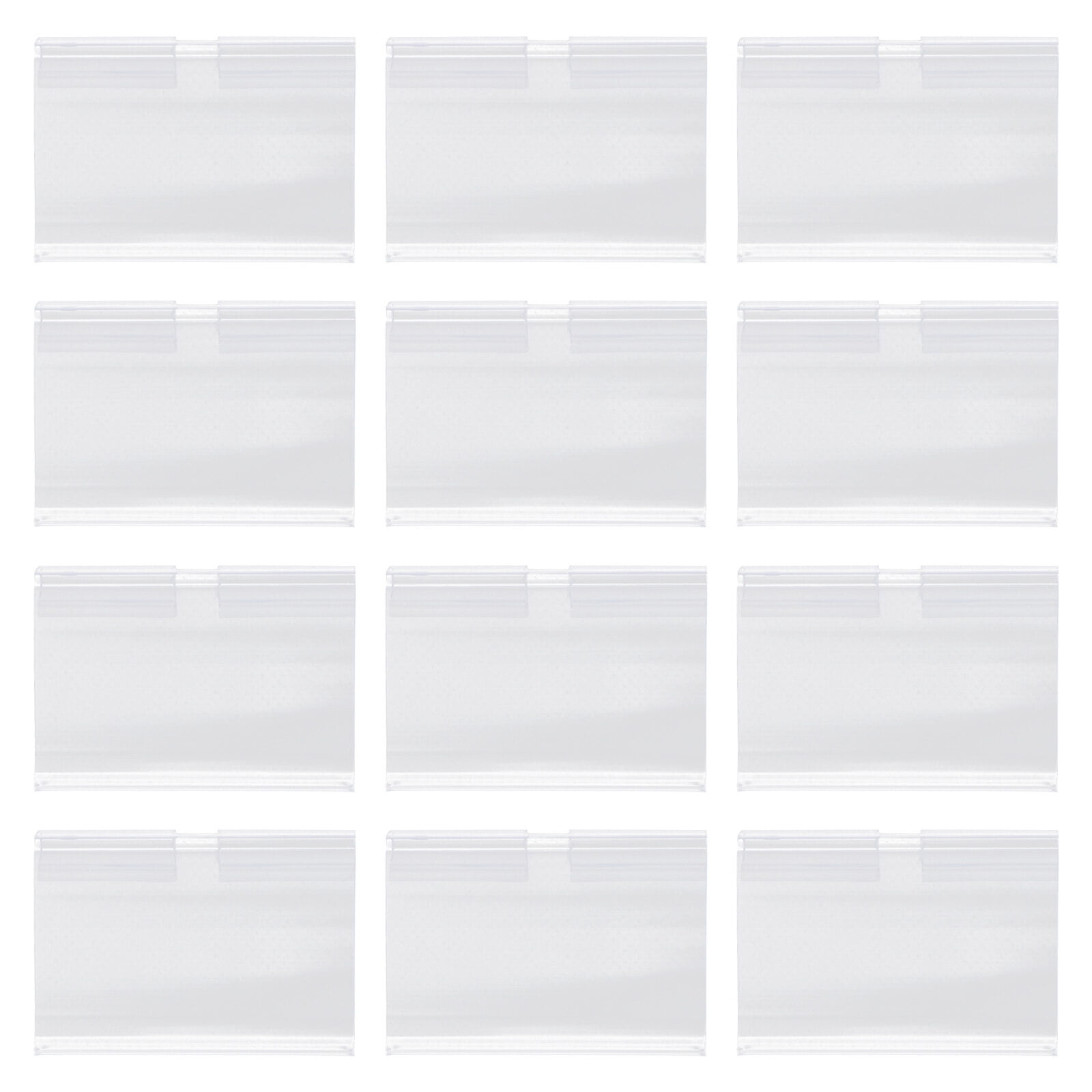 60pcs Supermarket Price Label Price Display Holder Transparent Price ...