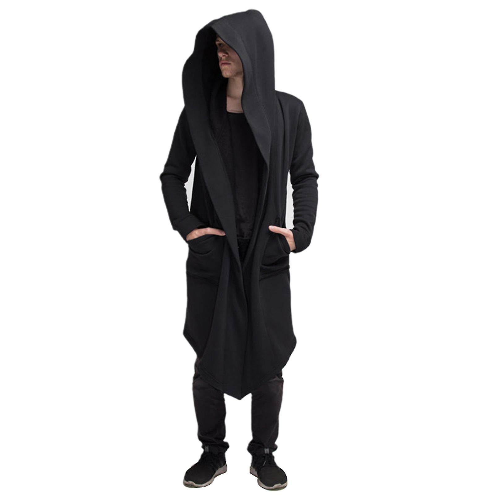 Click here for Junzhexiangsheng Mens Long Draped Hooded Cardigan... prices