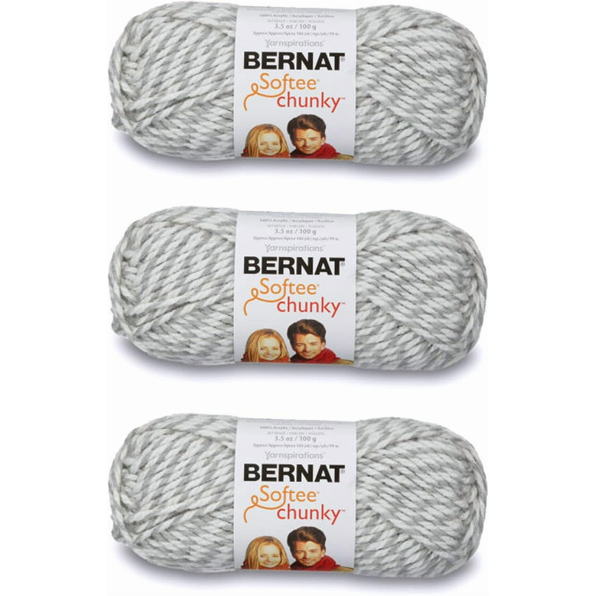 Click here for Fuzhong-Softee Chunky Gray Ragg Yarn - 3 Pack Of 1... prices