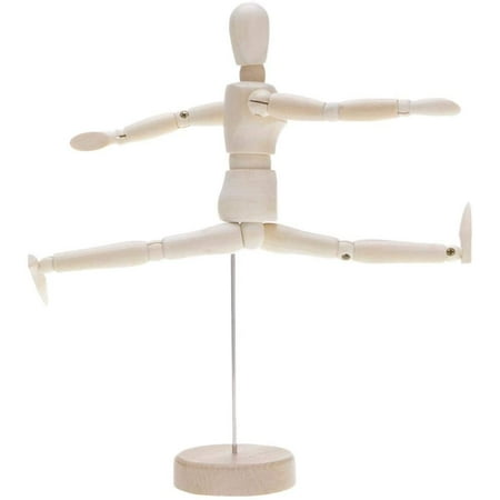 Wooden Movable Limbs Human Figure Model Artist Sketch Draw Models ...