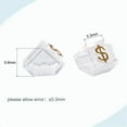 Uxcell Adjustable Mini Cube Price Tag Display Number Gold on Clear,3 ...