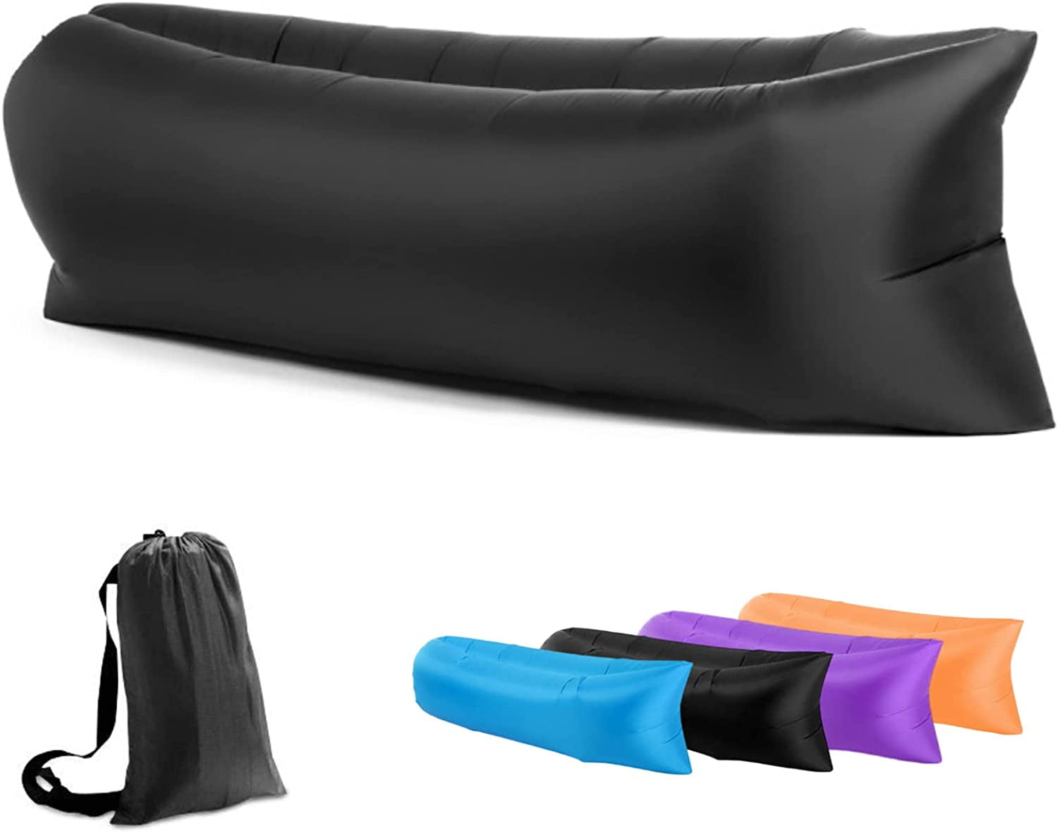 Inflatable Lounger Air Sofa Hammock-Portable,Camping Chairs,Water Proof ...