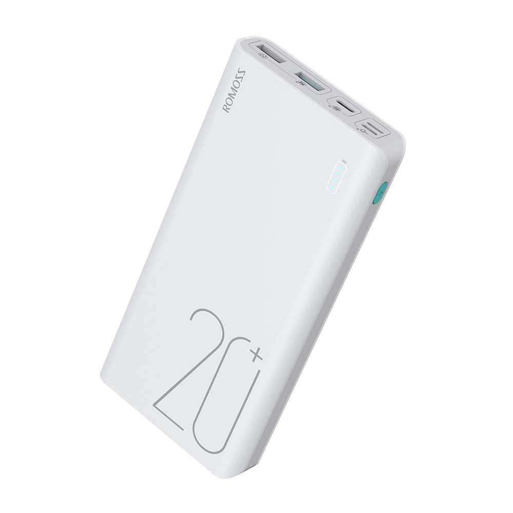 ROMOSS Sense 6+ 20000mAh Type-C PD Portable Charger, 18W Fast Charge ...