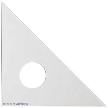 Uxcell Triangle Ruler Square Set 30/60, 45/90 Degrees 17cm/18cm ...