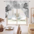 Boho Pines Kitchen Curtains Swag Valance for Windows/Bathroom/Cafe ...