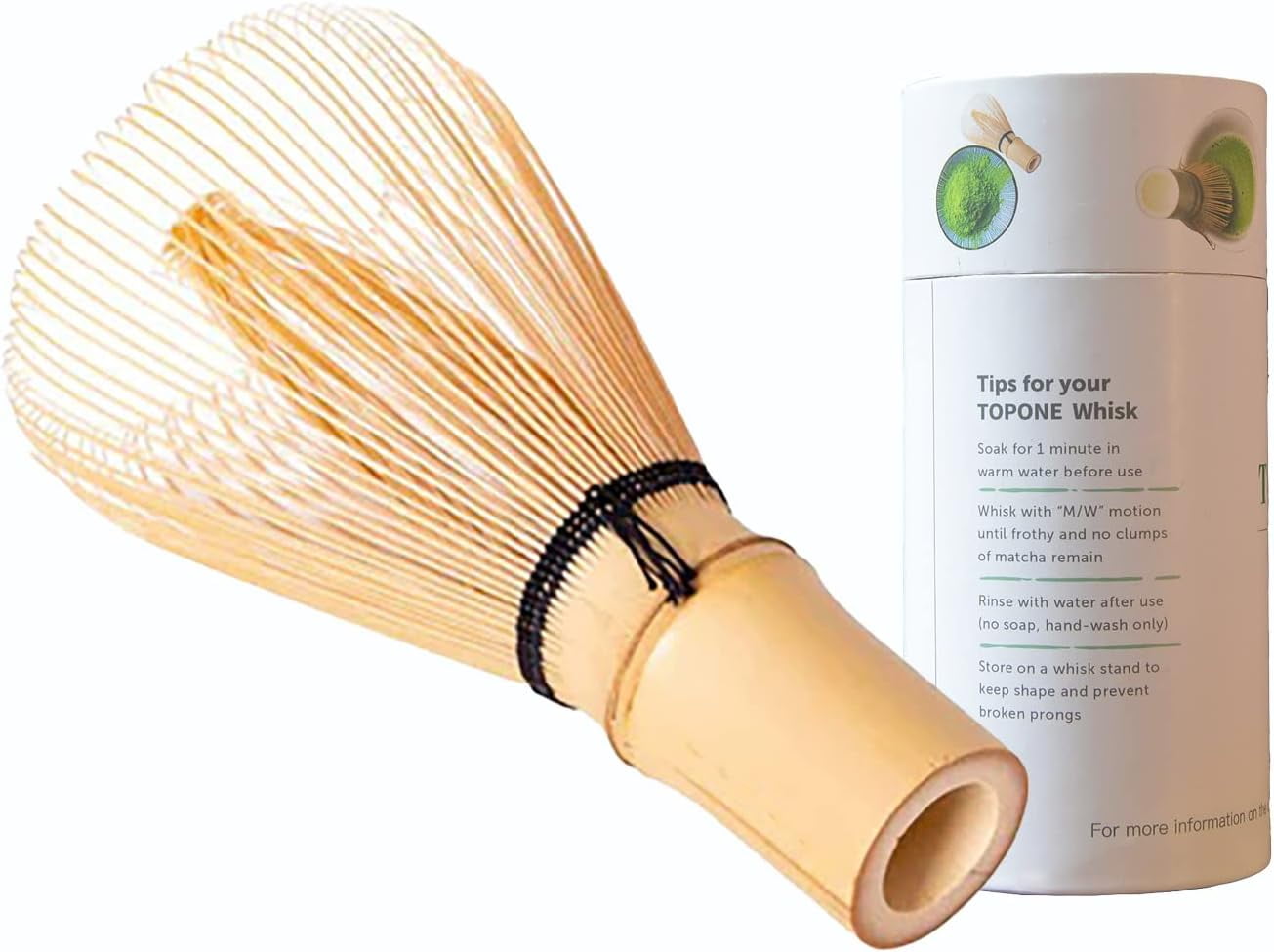 ARTDOU Golden Bamboo Matcha Green Tea Whisk Chasen, Matcha Stirrer ...