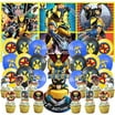 X-Men Wolverine Birthday Party Supplies Balloons Plates Decoration Cake ...