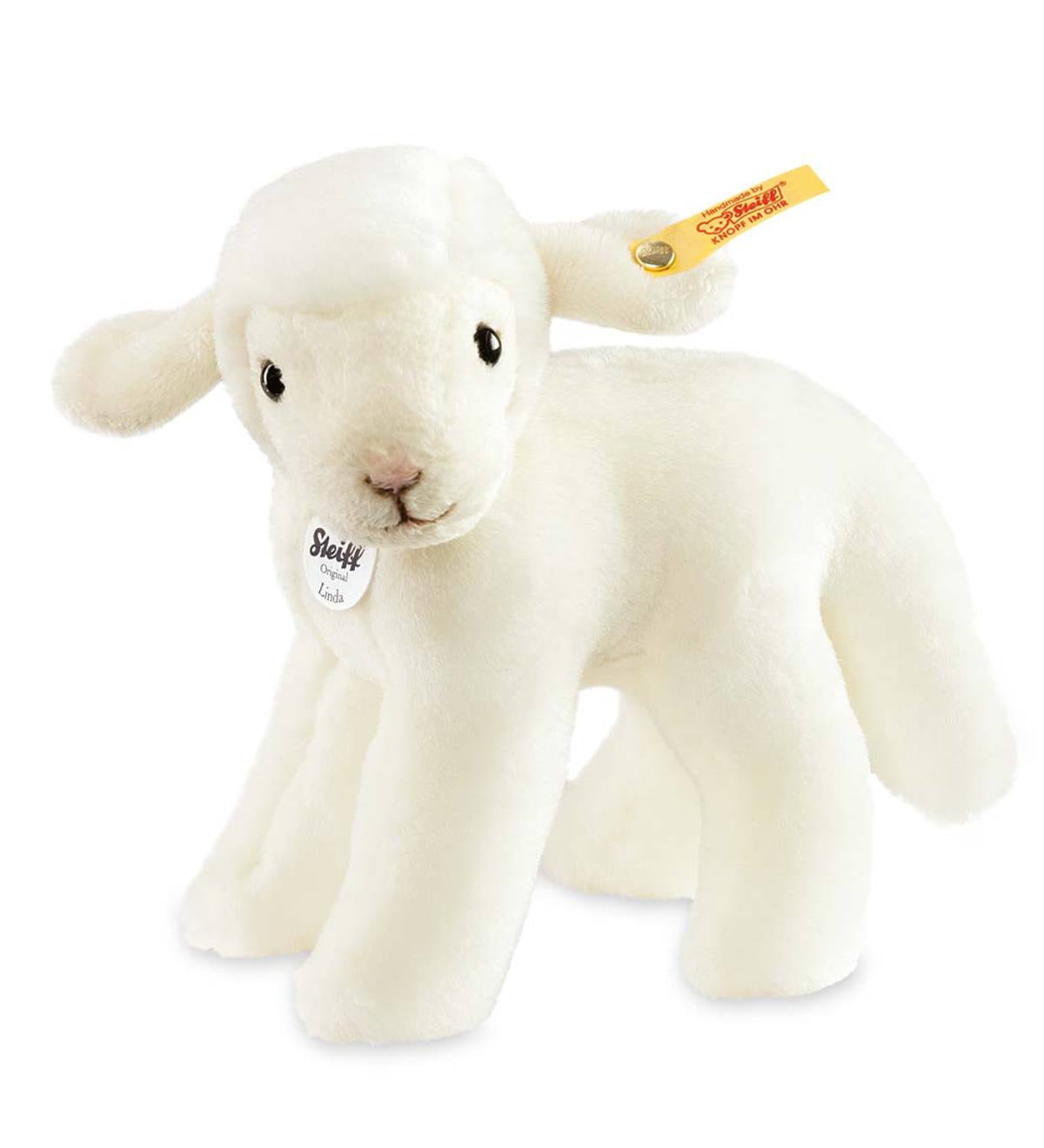 Steiff Linda the Long-Tailed Lamb Plush Stuffed Animal for Kids ...