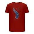 FRSASU Mens Graphic Tees Vintage T-Shirts Oversized Feather Print ...