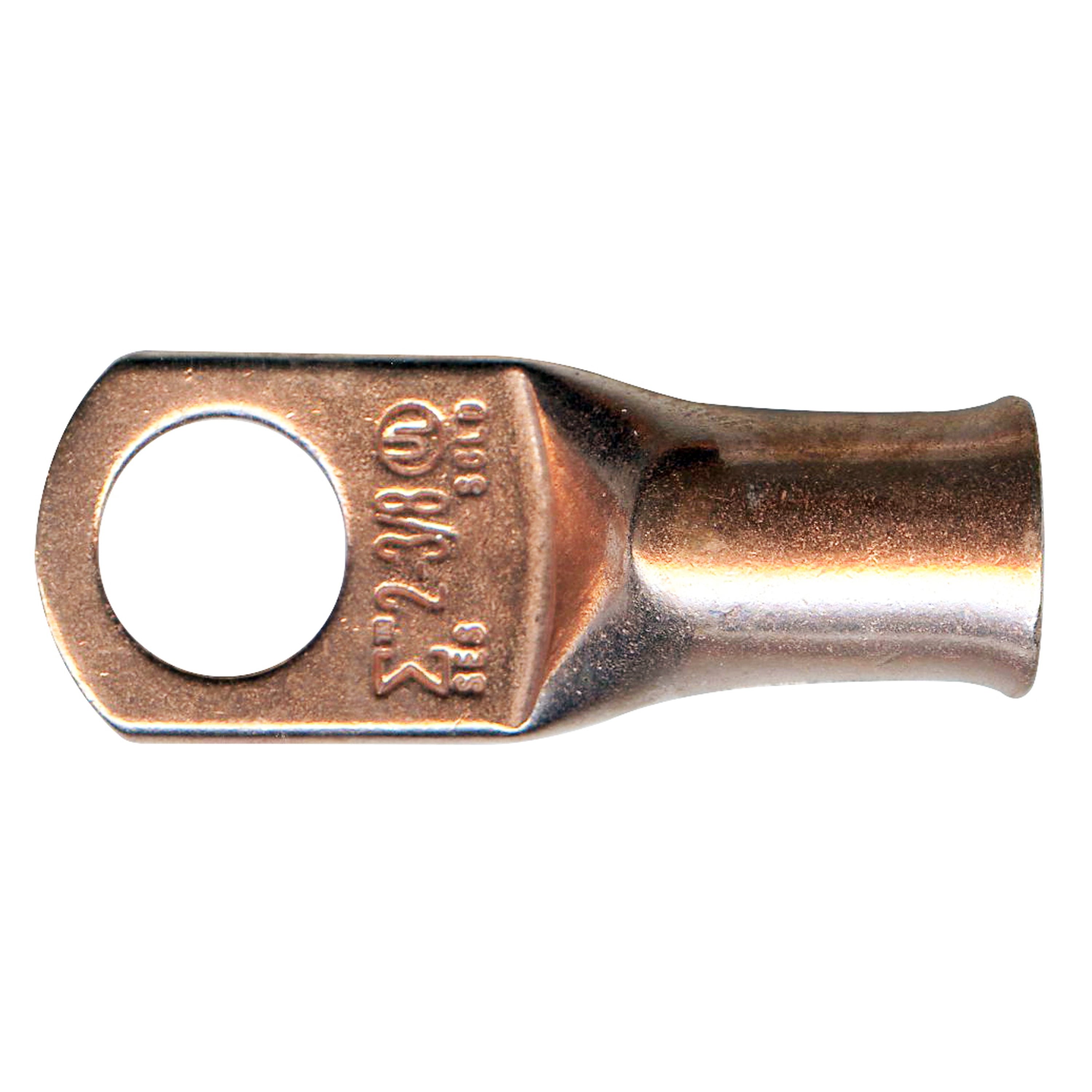 Copper Lug 2 AWG Gauge 3/8" Ring Wire Terminal Battery Cable End ...