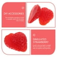 10 Pcs Strawberries House Decorations for Home Simulated Raspberry ...