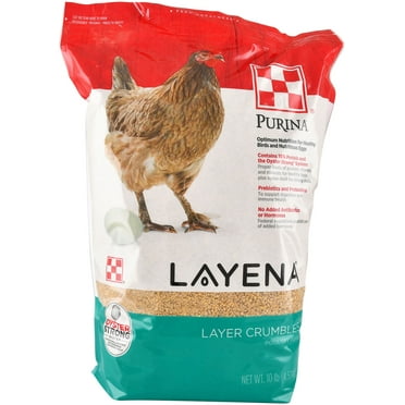 Purina Layena + High MMF7 Protein Layer Chicken Feed (10 Pound ...