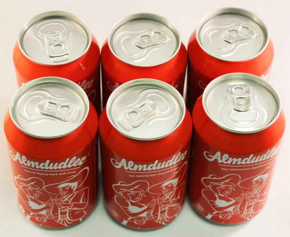 Almdudler Soda (Austrian Limonade) 11.2 Fluid Ounces (6 pack of Cans ...