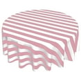 Cotton 2 Inch Wide Stripes Round Tablecloth for Wedding/Bridal Shower ...