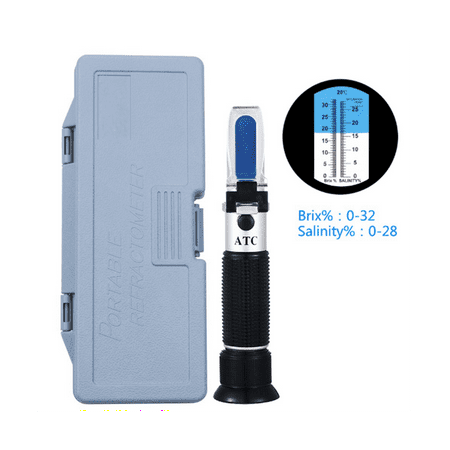 Brix Refractometer with ATC Dual Scale - Specific Gravity & Brix ...
