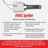 Surface Igniter DS016KX HVAC Furnace Igniter Replacement - Walmart.com
