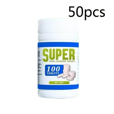 Leadingstar 50/100pcs Magic Pool Cleaning Effervescent Chlorine Tablets ...