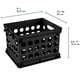 Sterilite Plastic Storage Crate / Mini Cube, 9” L x 7 3/4” W x 6 1/8” H ...