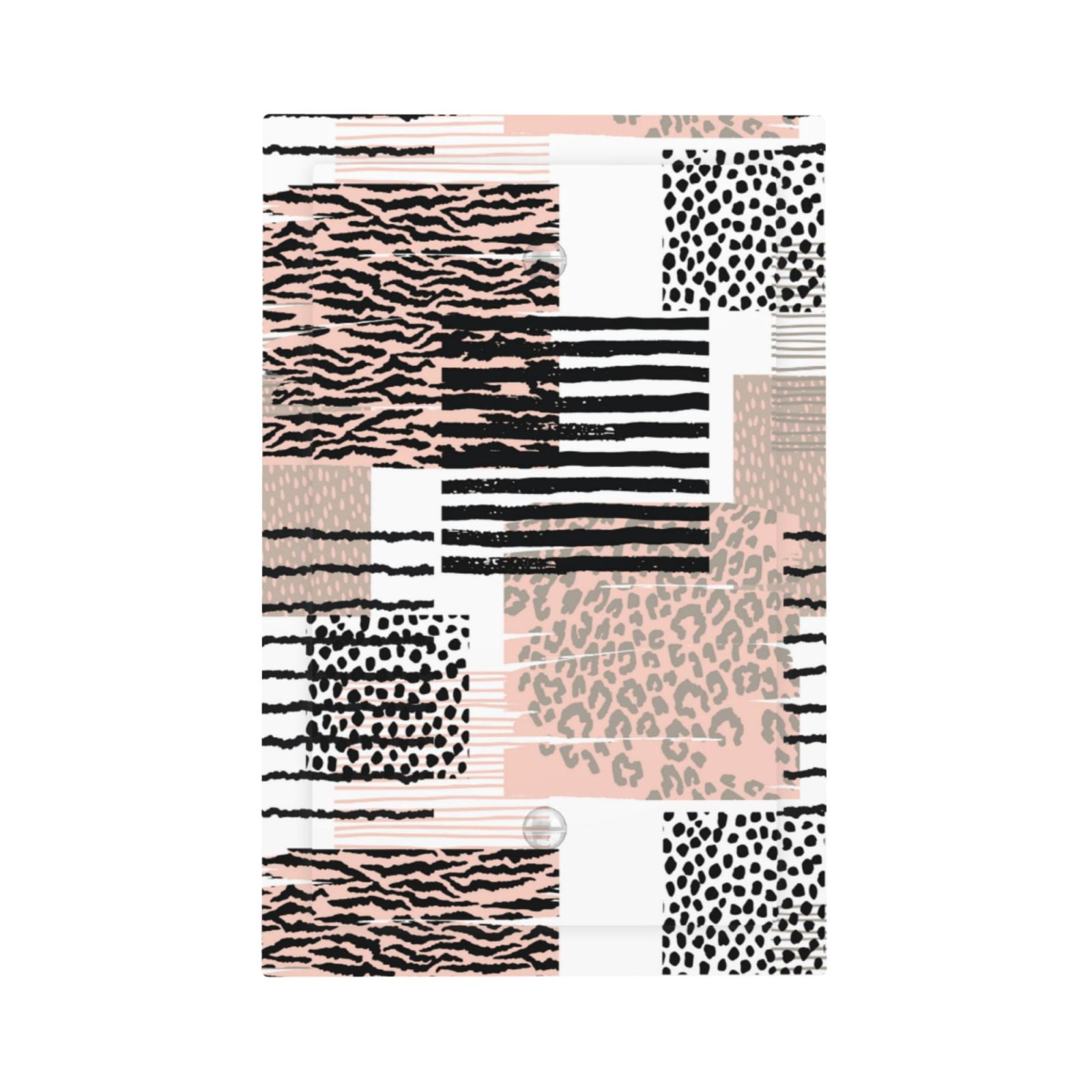DouZhe 1-Gang Blank Wallplate, Trendy Hand Drawn Animal Textures ...