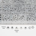 1450 count Letter Beads, Alphabetical Glowing in The Dark Beads in 28 ...