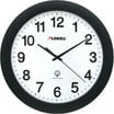 Lorell, LLR60997, 12" Round Radio Controlled Wall Clock, 1 - Walmart.com