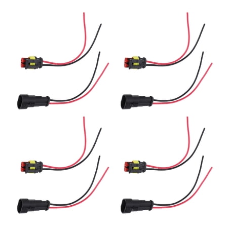 Electrical Connector Harnesses, 2 Pin Connector Harnesses Male Female ...