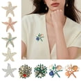 Classical Marine Inspired Brooch Crafted With Sturdy Alloy And Vibrant ...