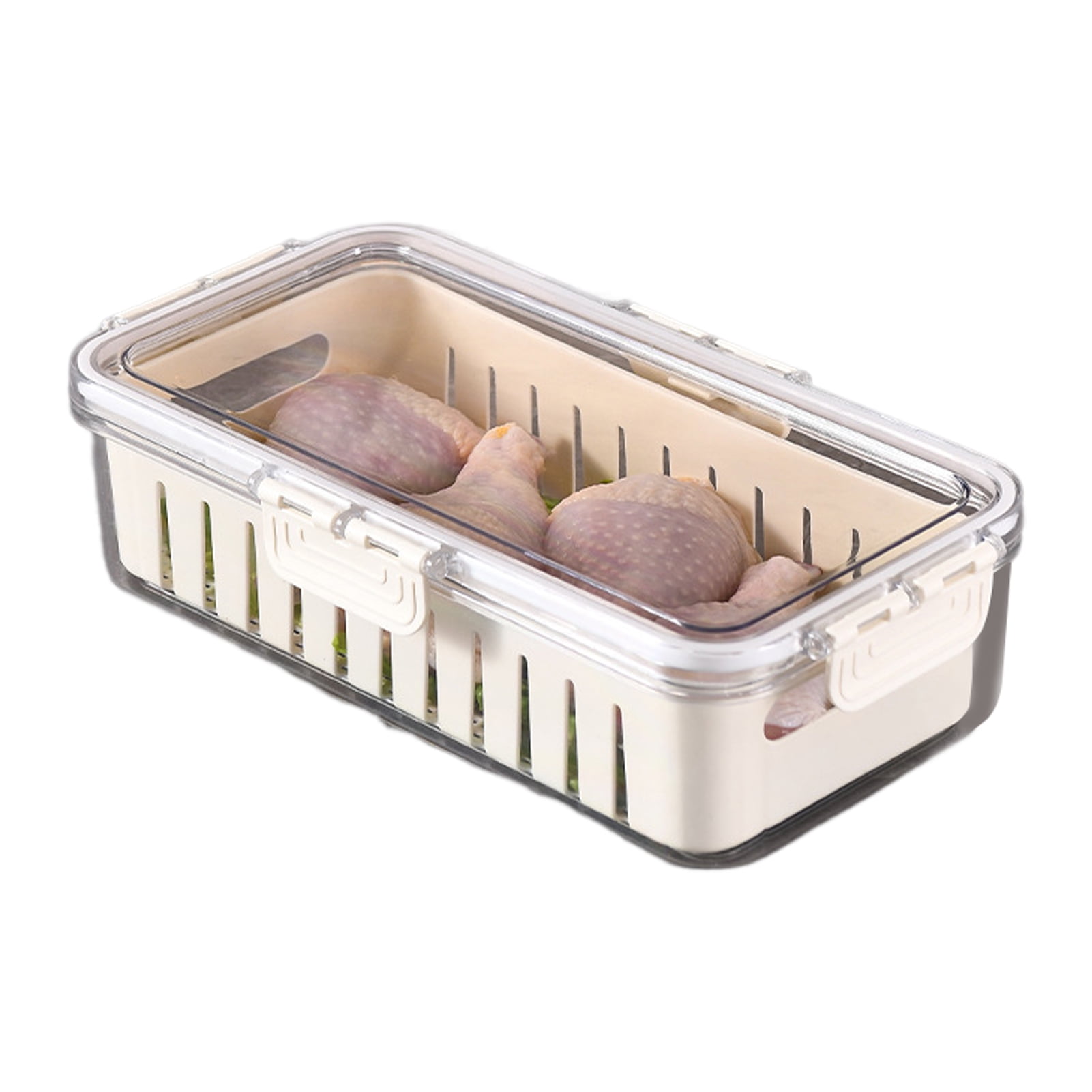 Portable Fruit Storage Box - Ventilated Compartment with Lid, Eco ...