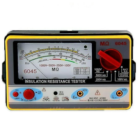 Ty6045 Resistance Tester 100v-250v-500v-1000v Insulation Pointer ...