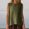 Dvprdro Womens Oversized Tank Tops Sleeveless Round Neck High Low Hem ...
