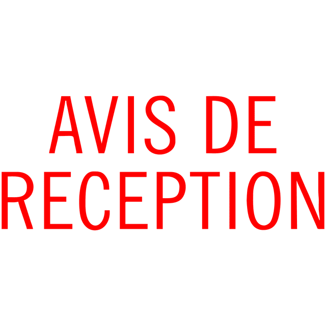 AVIS DE RECEPTION Stock Stamp | Pre-Inked Xstamper - Walmart.com