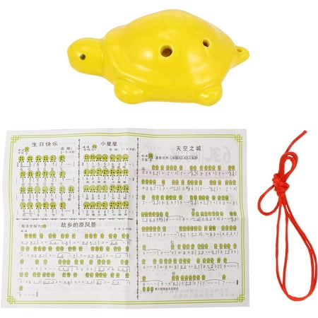 1 Set 6 Hole Alto AC Ocarina, Adorable Turtle Shape Ocarina Flute Music ...
